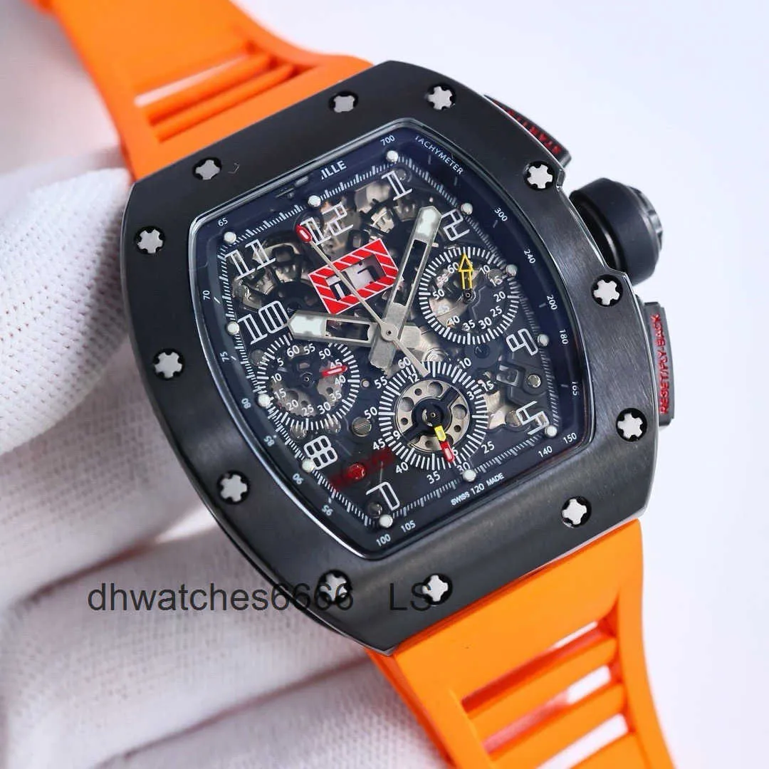 Luxury Men's Tourbillon Mechanical Quartz Watch 011 FM 7750 Series With ...