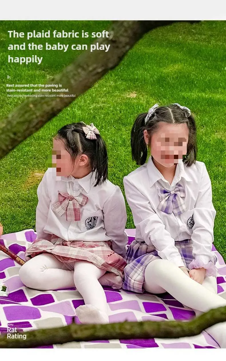 Ential Autumn 3CM Thick Outdoor Portable Picnic Mat, Moisture-Proof ...