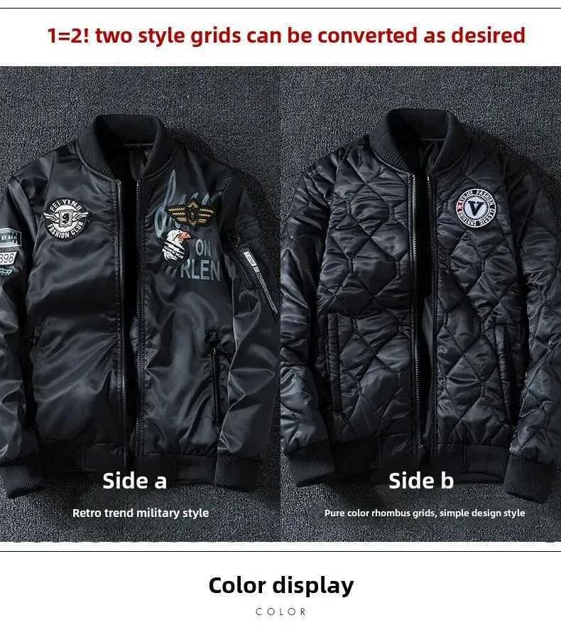 CrossBorder Wearable MA1 Bomber Jacket Men's Autumn Winter Air Force ...