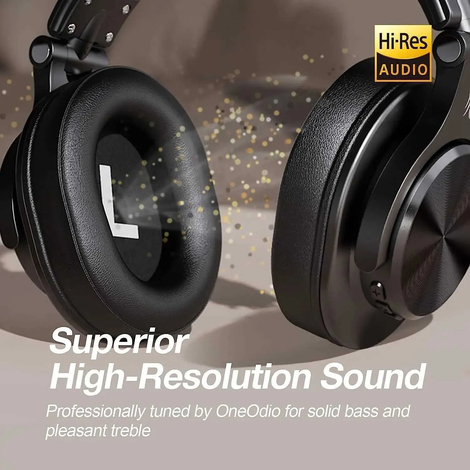 Oneodio Fusion A70 Bluetooth 5.2 Headphones Hi-Res Audio Over-Ear ...