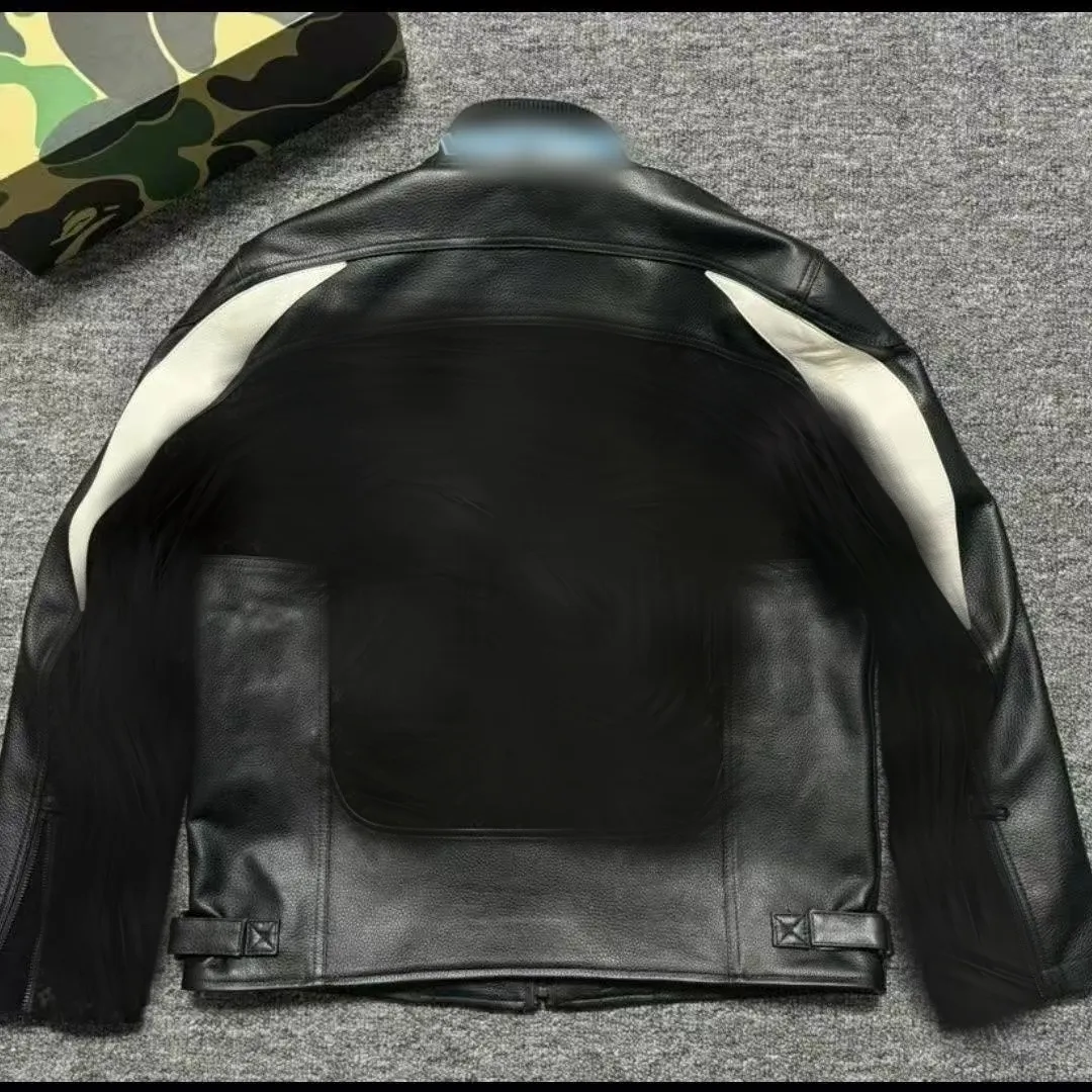 High Quality Designer Men's Sheepskin Jacket Mens For Autumn Slim Fit ...