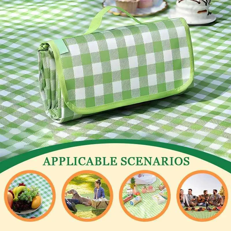 Waterof Picnic Mat 2-Pack Insulated Outdoor Blanket, Portable, Dirt-Off ...