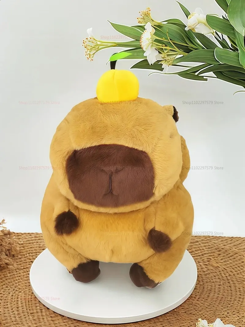 Capybara Plush Backpack: Kawaii Fur Mini Knapsack, Cute Fashion Doll ...