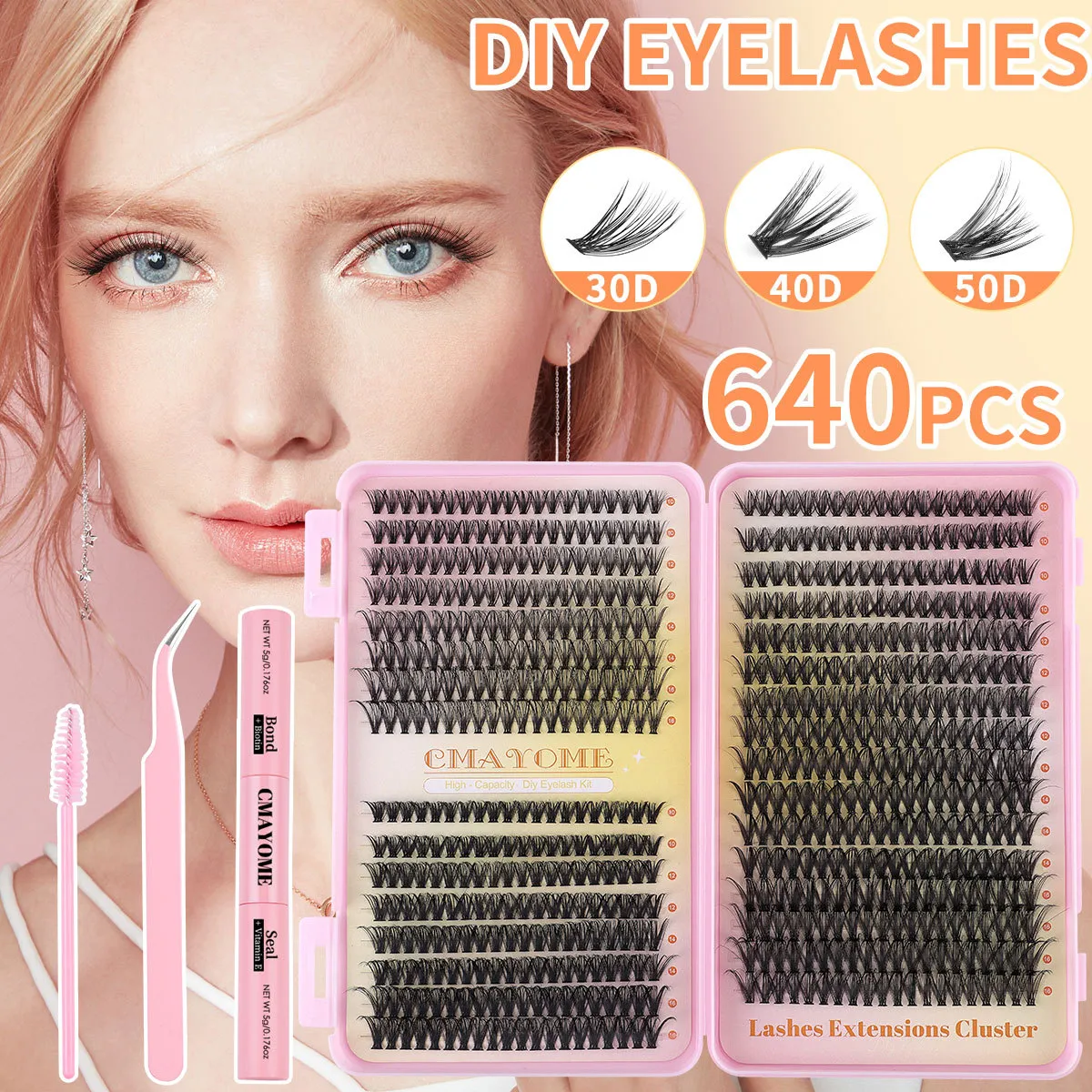 DIY Cluster Eyelashes Kit Thick Curly... From Buymall, $9.16 | DHgate.Com