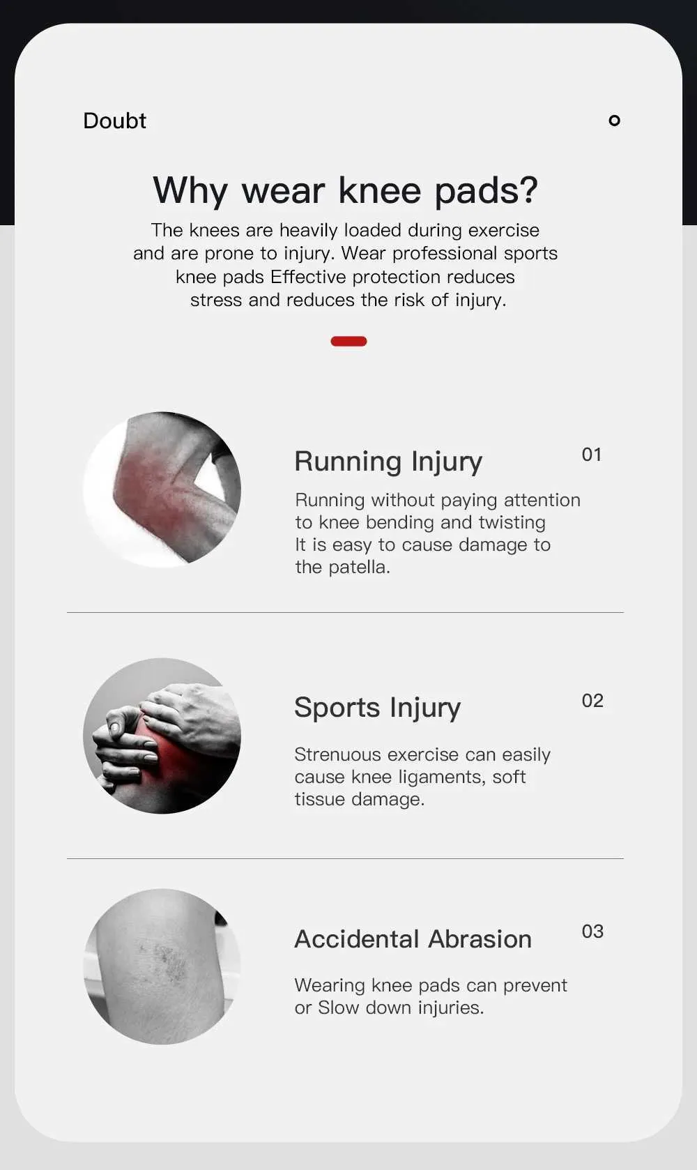 Vilico Fitness Knee Pads: Silicon Padded Patella Brace Kneepad for ...