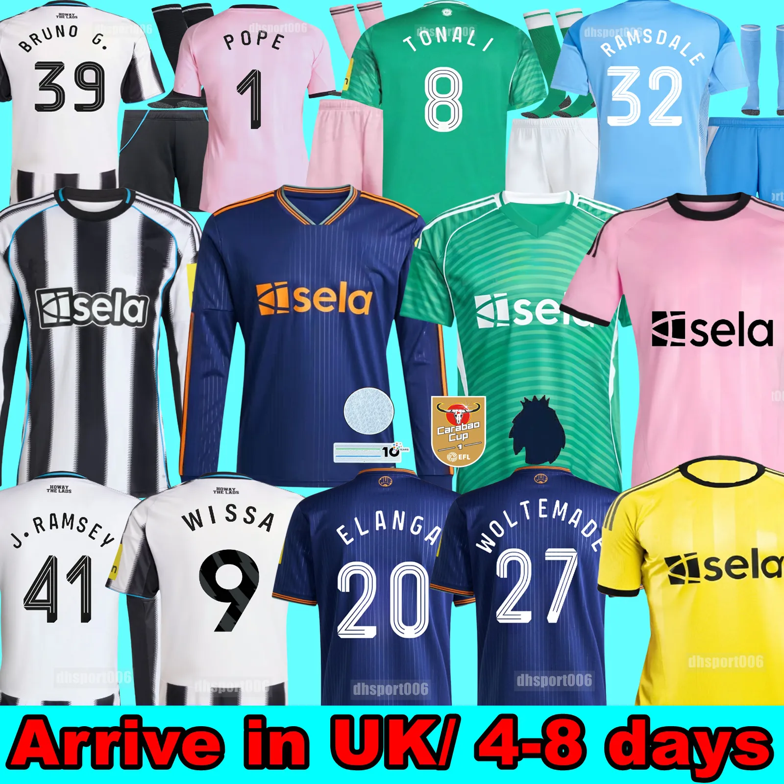Newcastle WISSA Woltemade TONALI Soccer Jerseys 2025 2026 Kids Football ...