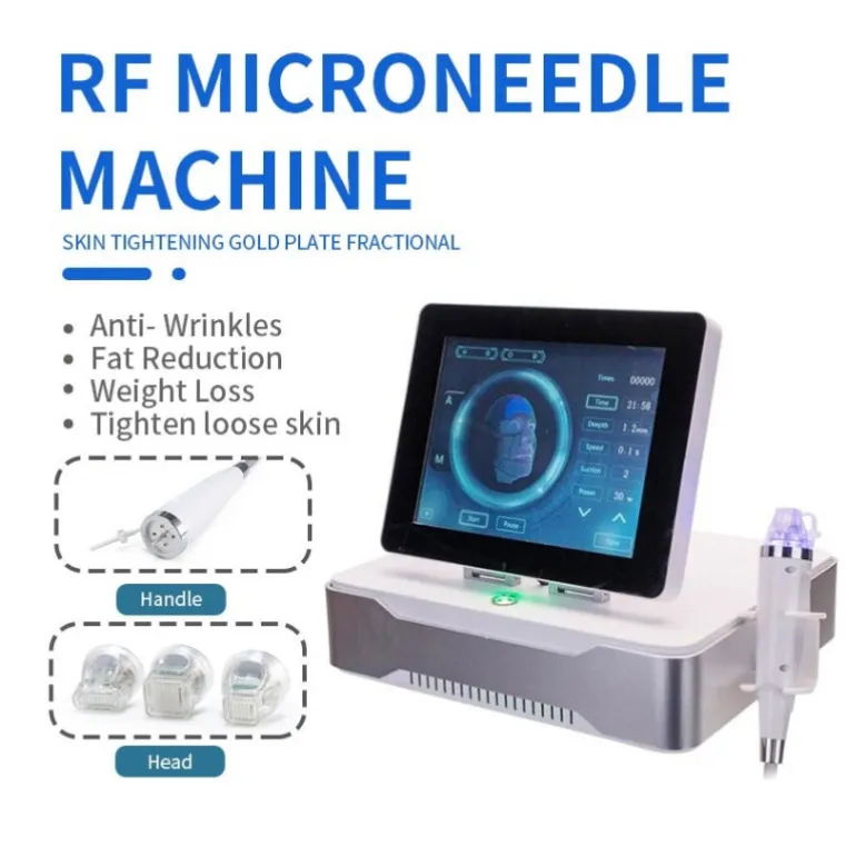 2025 Fractional Rf Microneedling RF Machine With Cold Cryo Handle And ...