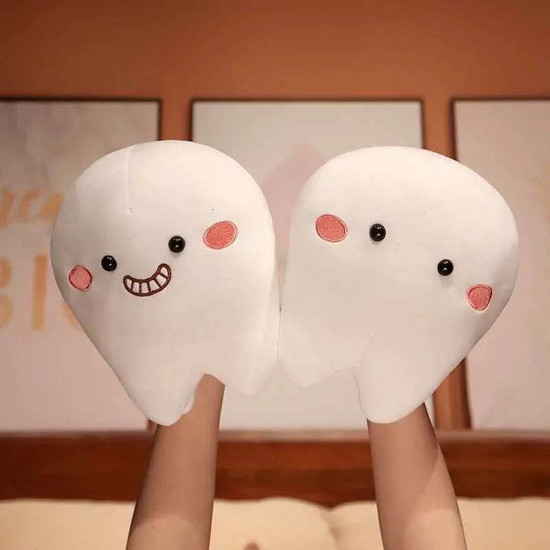 Simulation Tooth Plush Toy, Cute White Teeth Stuffed Soft Pillow ...