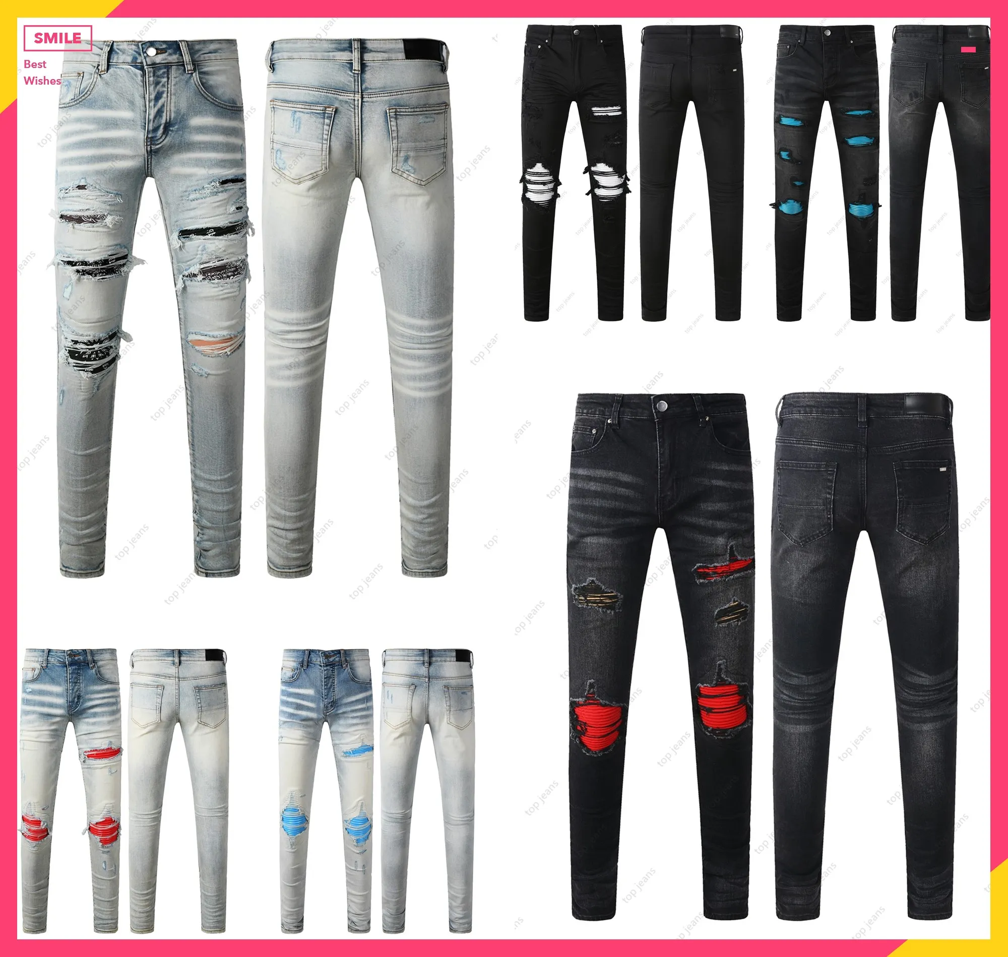 A1 Designer Mens Skinny Ripped Jeans Hip Hop... From Hellstar, $37.37 ...
