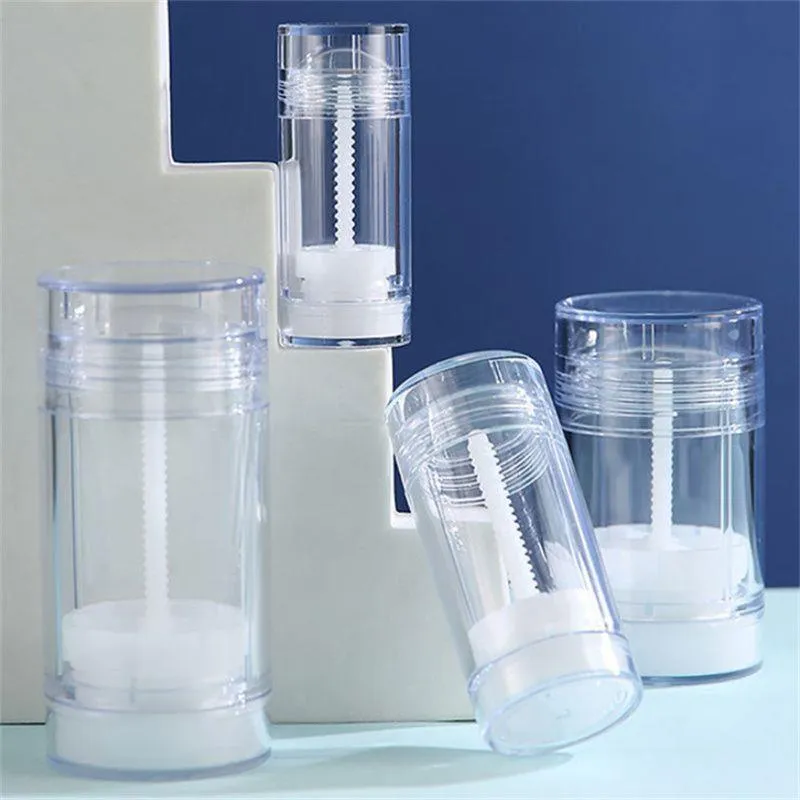 Empty Clear Deodorant Containers Bottom Filling Stick With Twist Up ...