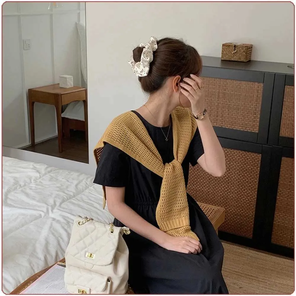 Korean Knitted Winter Neck Warmer: Thin Knot Design, Fake Collar, Air ...