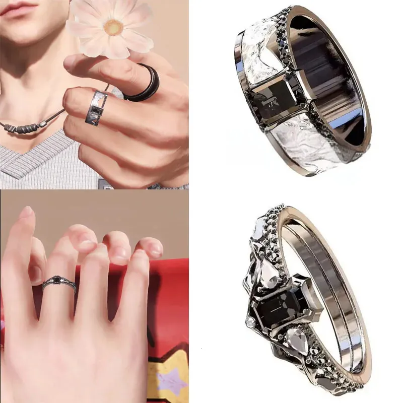 Game Love Deepspace Sylus Adjustable Couple Rings Level 100 Cosplay ...