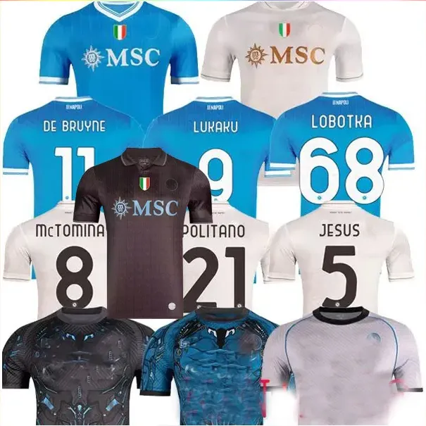 2025 2026 Naples Home Away Fans Football Shirt Kit Tops, Men's and Kids ...