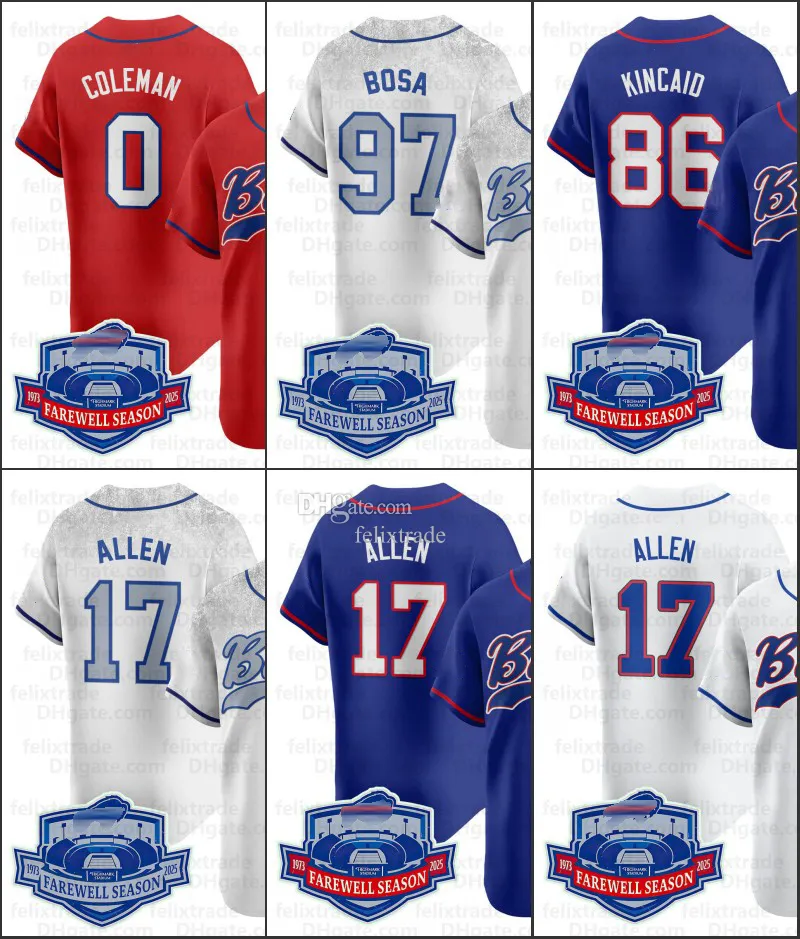 Josh Allen Keon Coleman 2025 Rivalries BillsBaseball Jersey Dalton ...