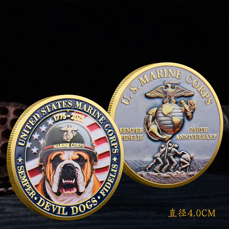 Marine Corps 250th Anniversary Challenge Coin 4cm... From Royalmart, $1 ...