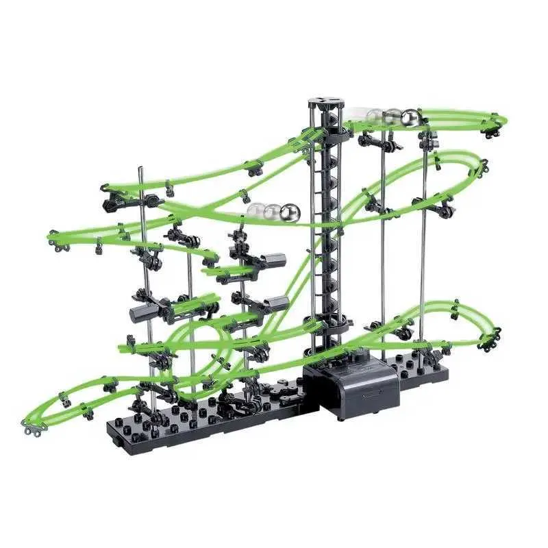 Electric Elevator Construction Model Marble Run Maze Race Track Game ...