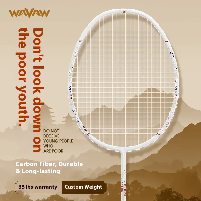 4U G5 Carbon Fiber Badminton Rackets High Tension 35LBS, 3KG Adult ...