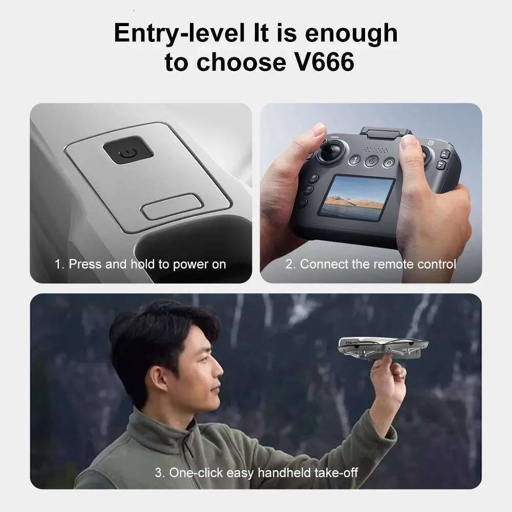 V666 Mini Drone 4K Professional Aerial with 8K Dual Camera, Intelligent ...