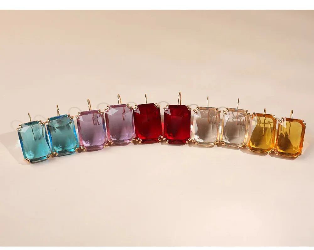 Transparent Resin Pendant Hanging Earrings For Women, Bohemia Trendy ...