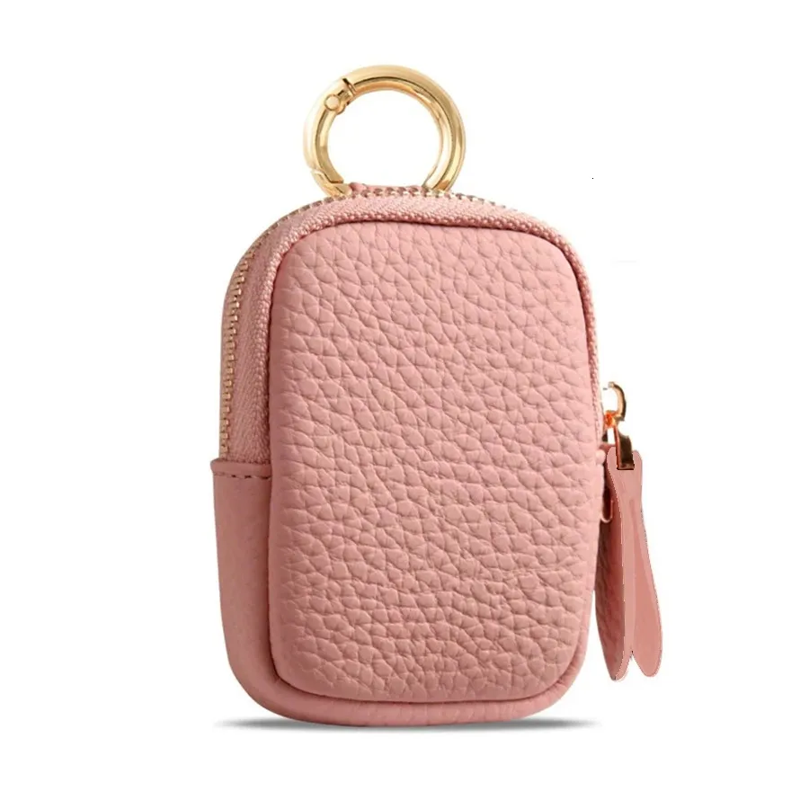 Pu Leather Coin Purse With Ring Buckle, Anti-Loss Portable Key Bag ...