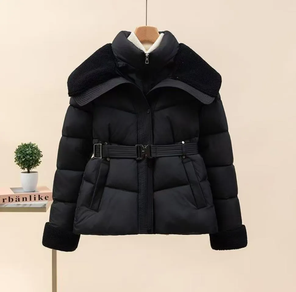 New Winter False Two-Piece Jacket Women's Down Cotton Jackets Overcoat ...