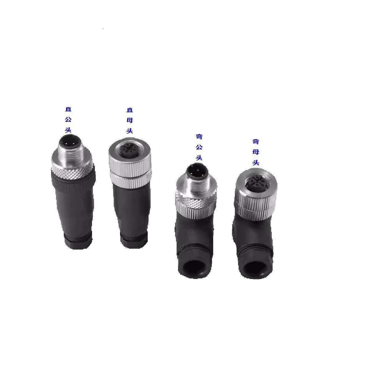 Wholesale Waterproof M12 Straight Curved 3 Pin Aviation Connector For ...