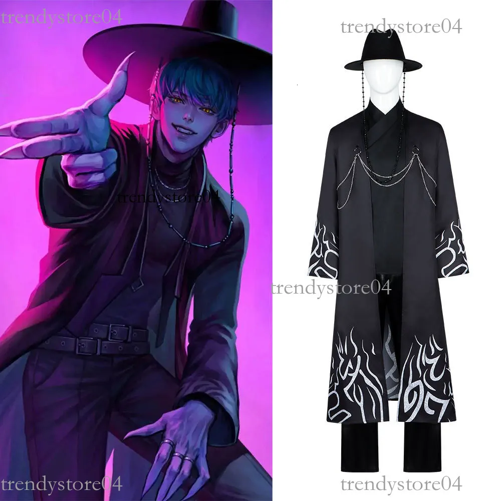 K POP Demon Slayer Boys Cosplay Costume Halloween Stage Performance ...