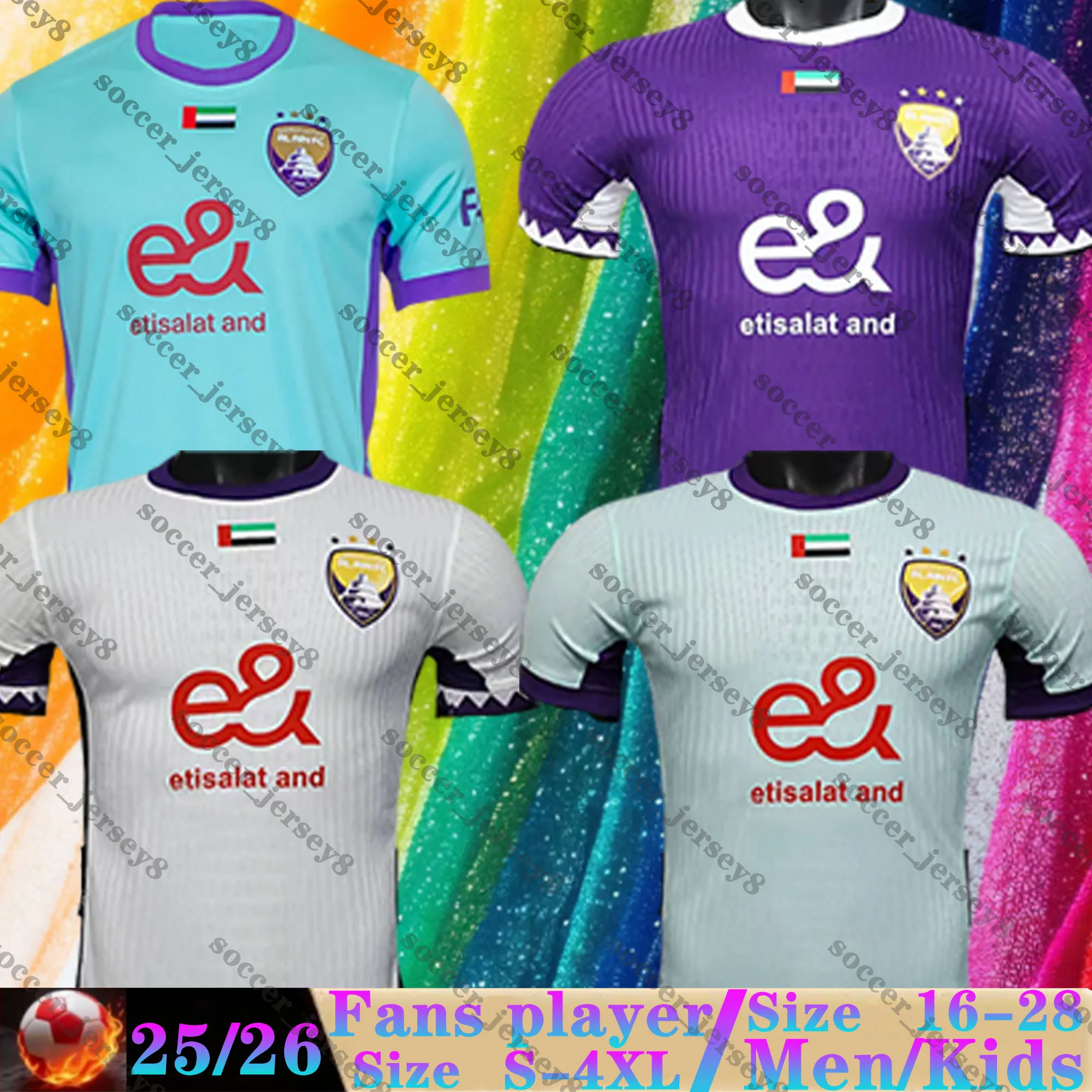 Al Ain FC Brazil Soccer Shirt 2022 2022 2026 Player Version K.LABA, S ...