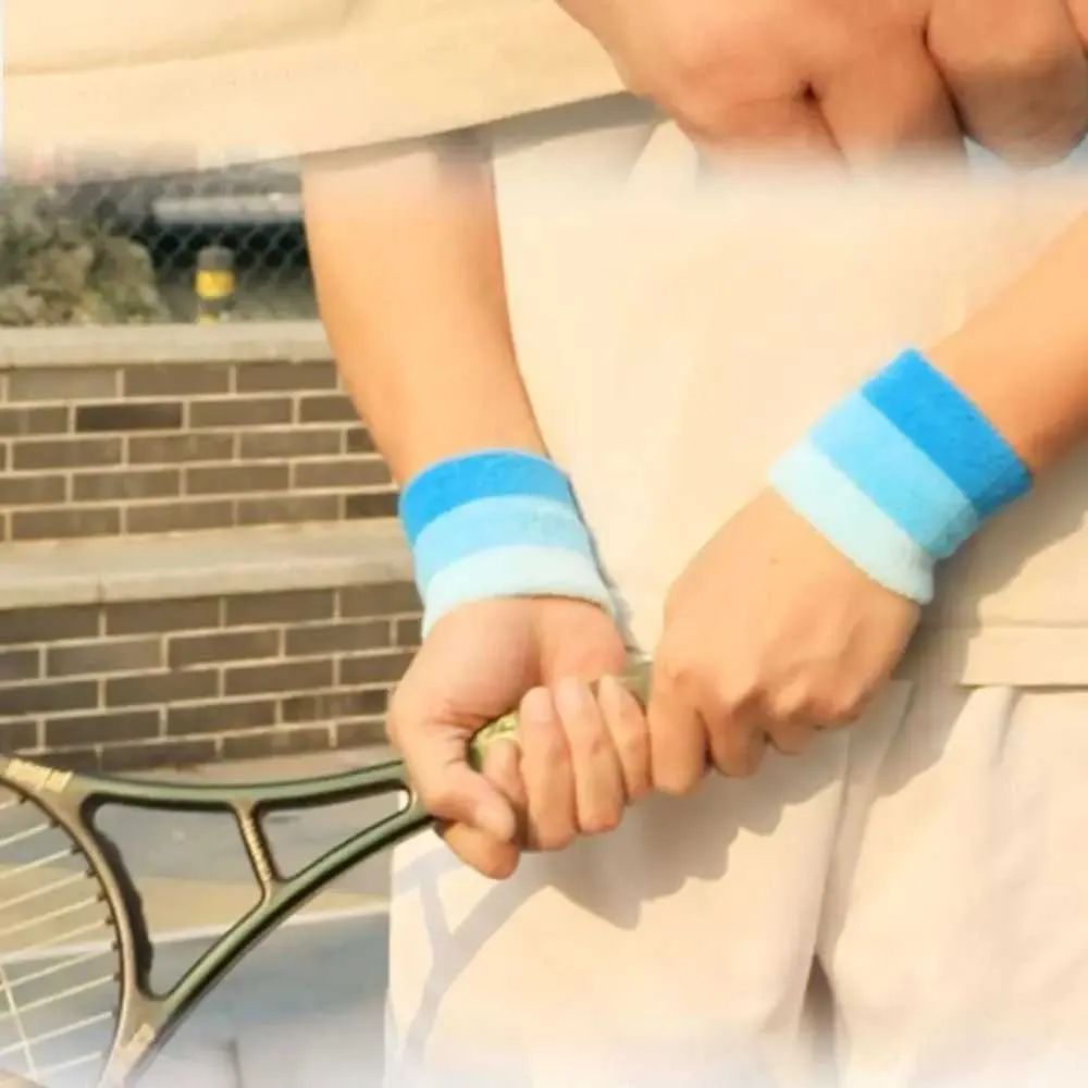 Thickened Cotton Sports Wristbands for Badminton, Volleyball ...
