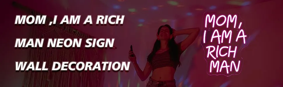 Wall Decoration: Pink Neon LED Logo Light - USB Connection, Perfect for ...