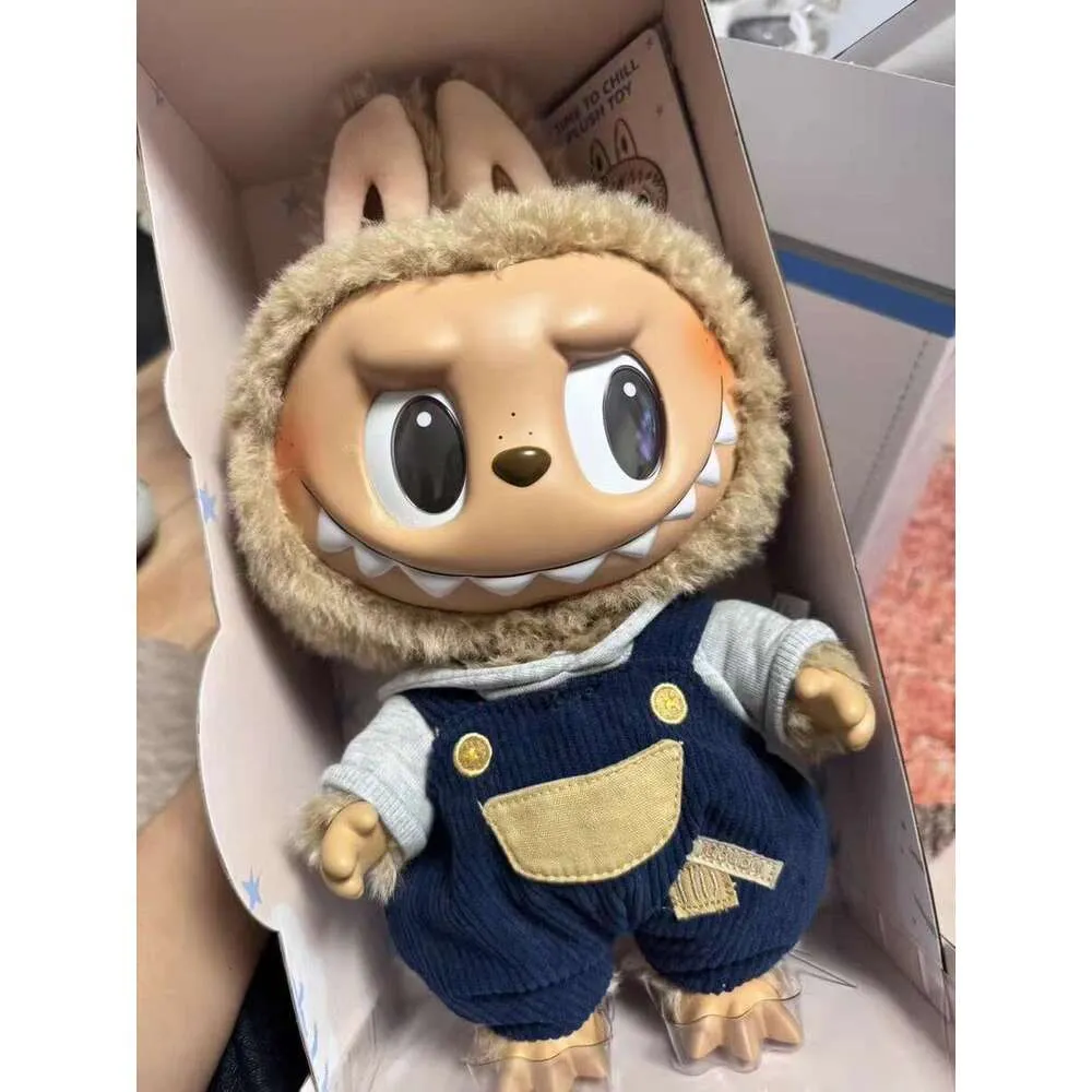 Labubu Vinyl Plush Doll 37cm Time To Chill PVC Toy - Perfect Frozen Fan ...