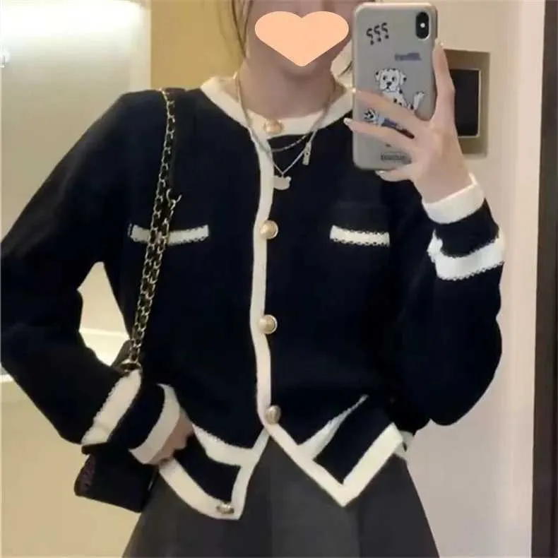 French Xiaoxiangfeng Premium Loose Knitted Cardigan Jacket, 2025 Autumn ...