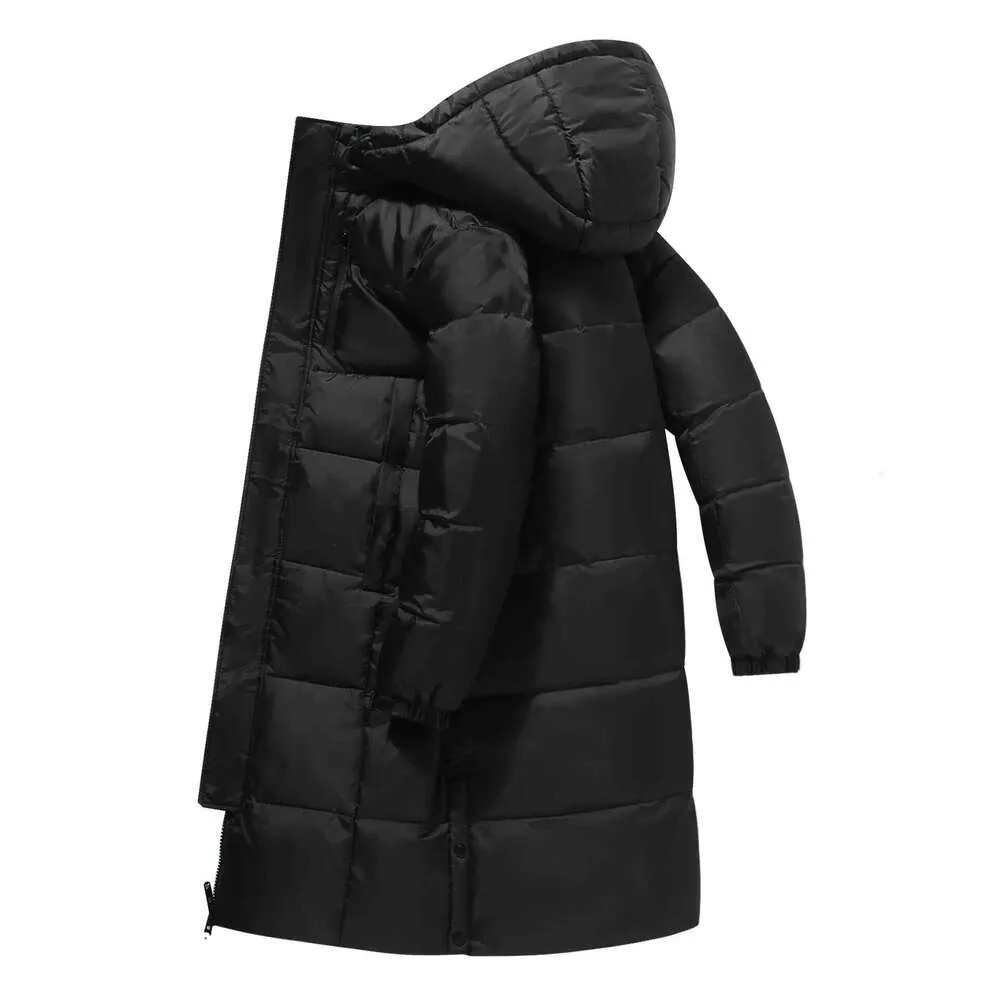 Brand Clothing Mens And Womens Black Hooded Knee Length Coat Casual ...