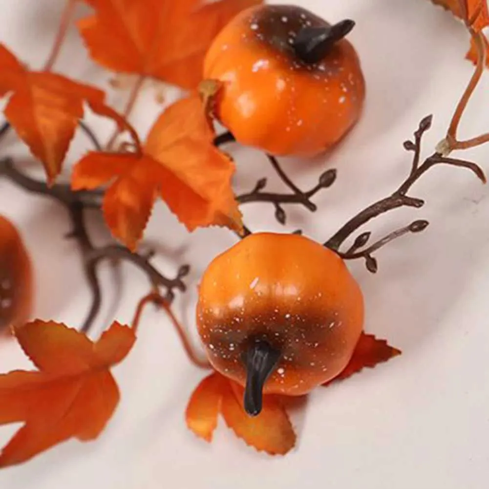 Artificial Maple Leaves Branch, Fake Fall Leaves Stems, Outdoor Home ...