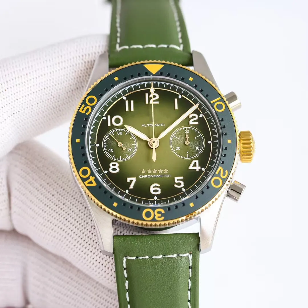 Spirit Flyback L38215532 Mens Watch L791 Chronograph Automatic Green ...