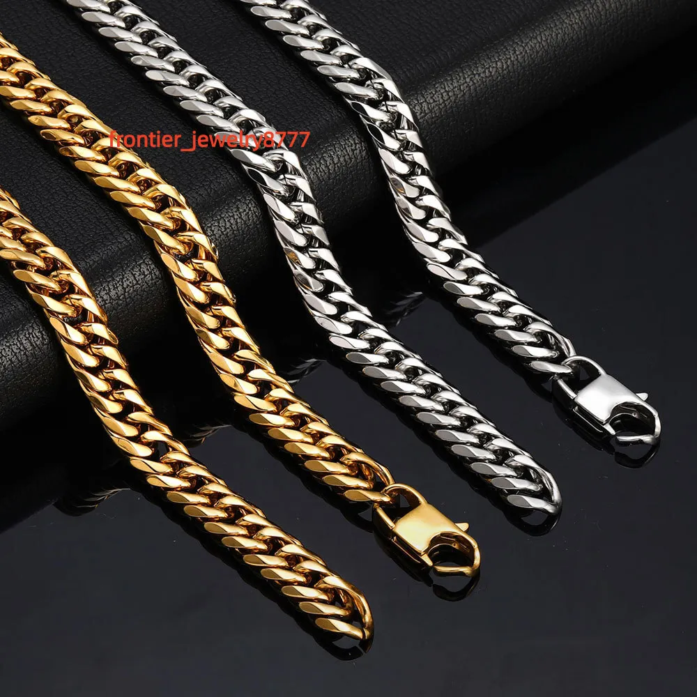 Men's 16.9 in Stainless Steel 5R Rope Chain Necklace with Gold Plating ...