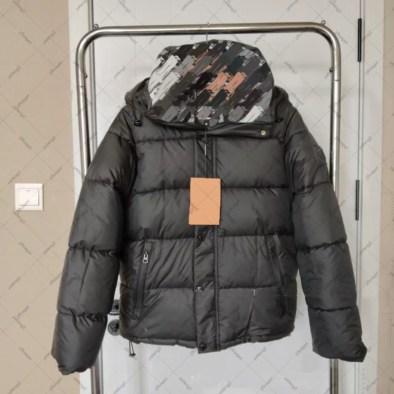 Paris Style Embroidered Men's Designer Puffer Down Puffer Jacket ...