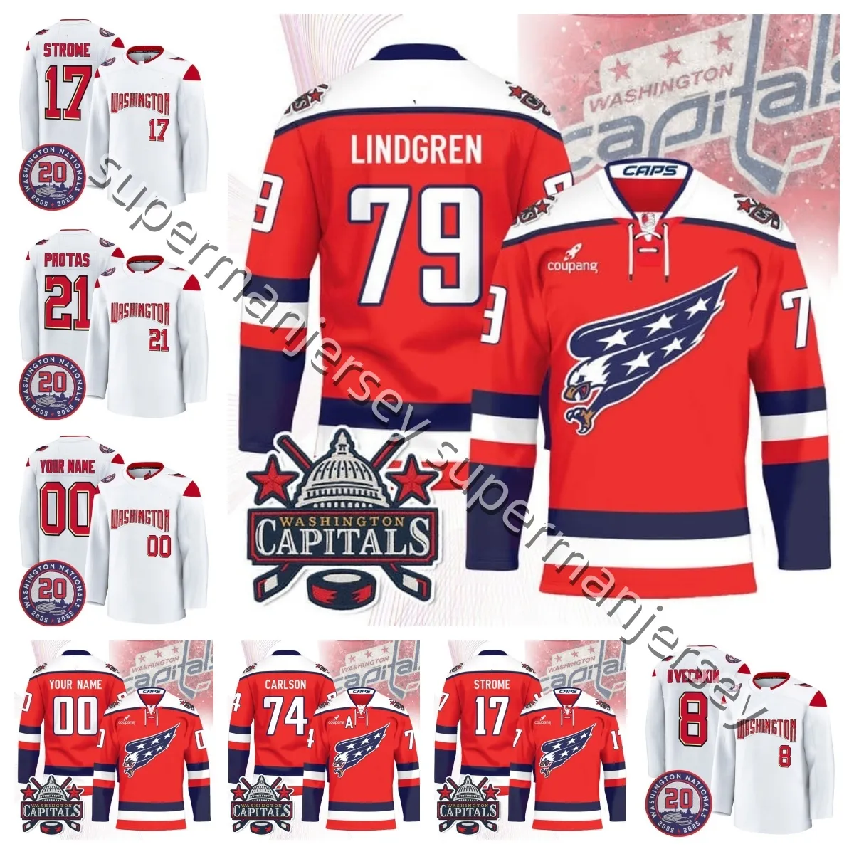 Official #8 Alex Ovechkin Usa Hockey T Shirt With Washingtons Featuring ...