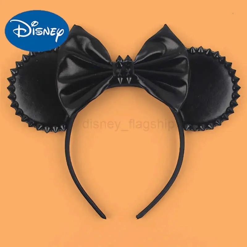 DisneyDisney Mickey Mouse Ear Hair Hoop Pu Leather Sequins Butterfly ...