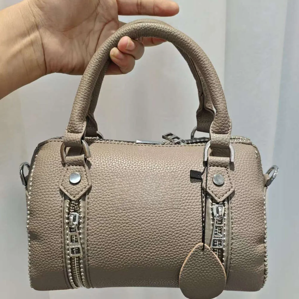 New Black Lychee Pattern Women's Pu Leather Bucket Bag Single Shoulder ...