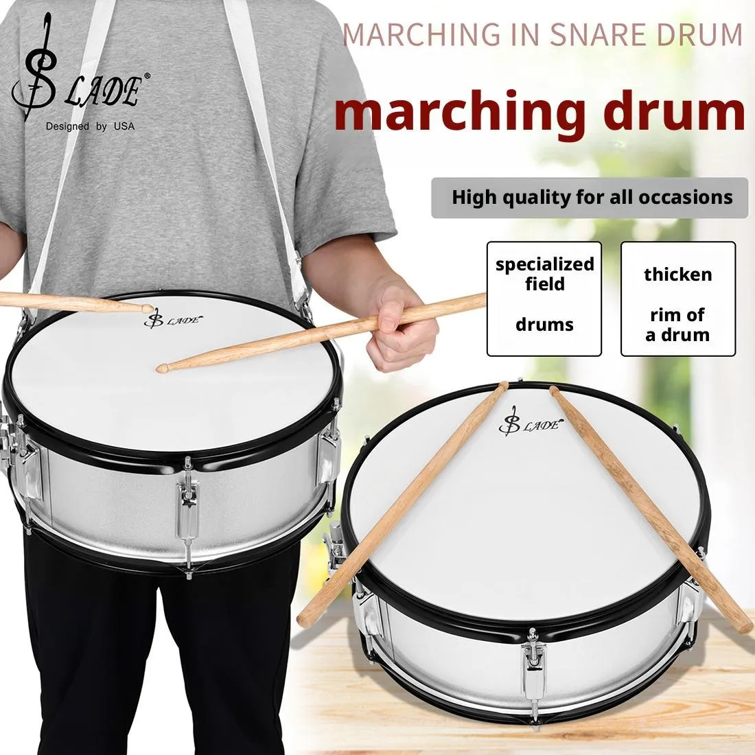 New SLADE Factory OEM14inch Beginner Performance Marching Professional ...