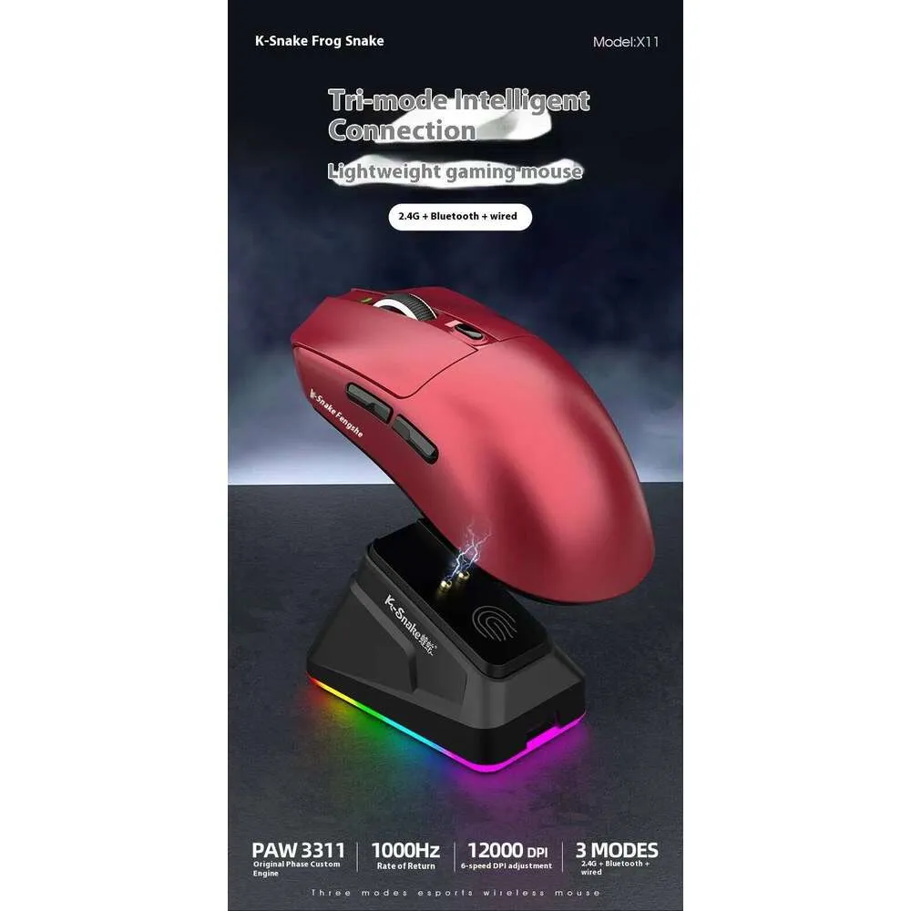K Snake X11 Wireless Gaming Mouse Superlight Three... From Beloved9 ...