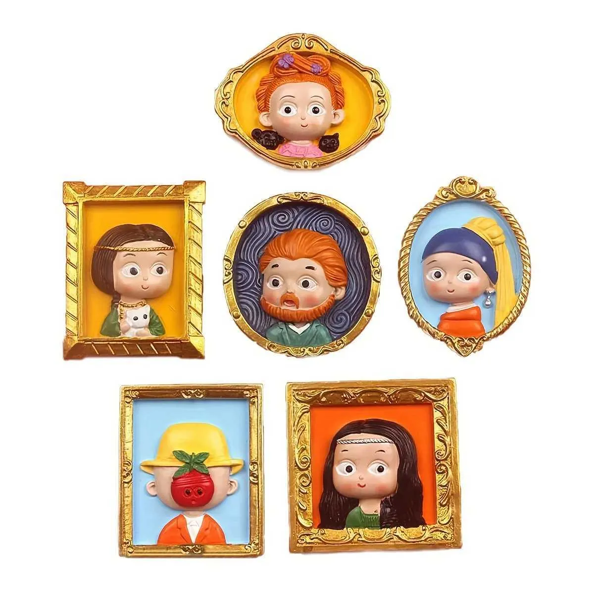 Resin Refrigerator Sticker, 3D Cartoon Magnetic Fridge Magnet, Handmade ...