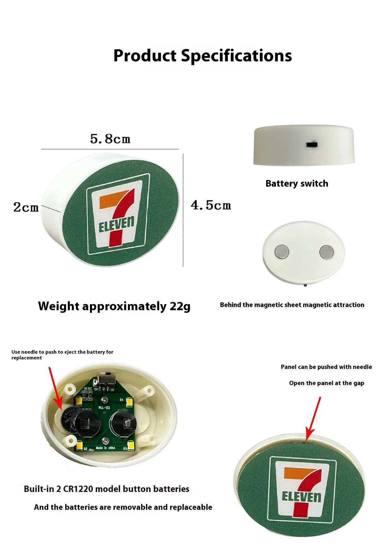 Magnetic Convenience Store Light Box Refrigerator Sticker Creative ...