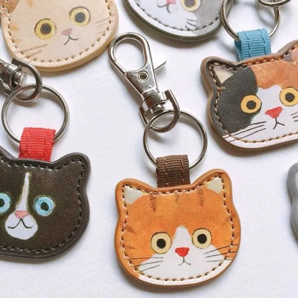 Z250920 Leather Cat Keychains Cute Cartoon Kitten... From Venedict325 ...