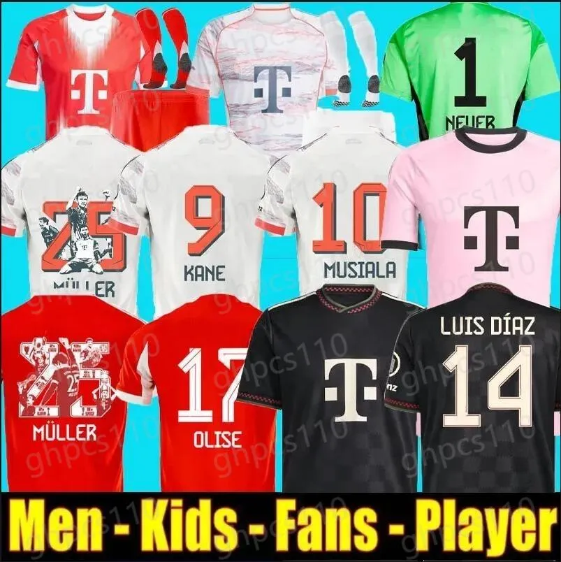 KANE OLISE Bayern Munich Soccer Jerseys 2025 2026 125 Year Anniversary ...
