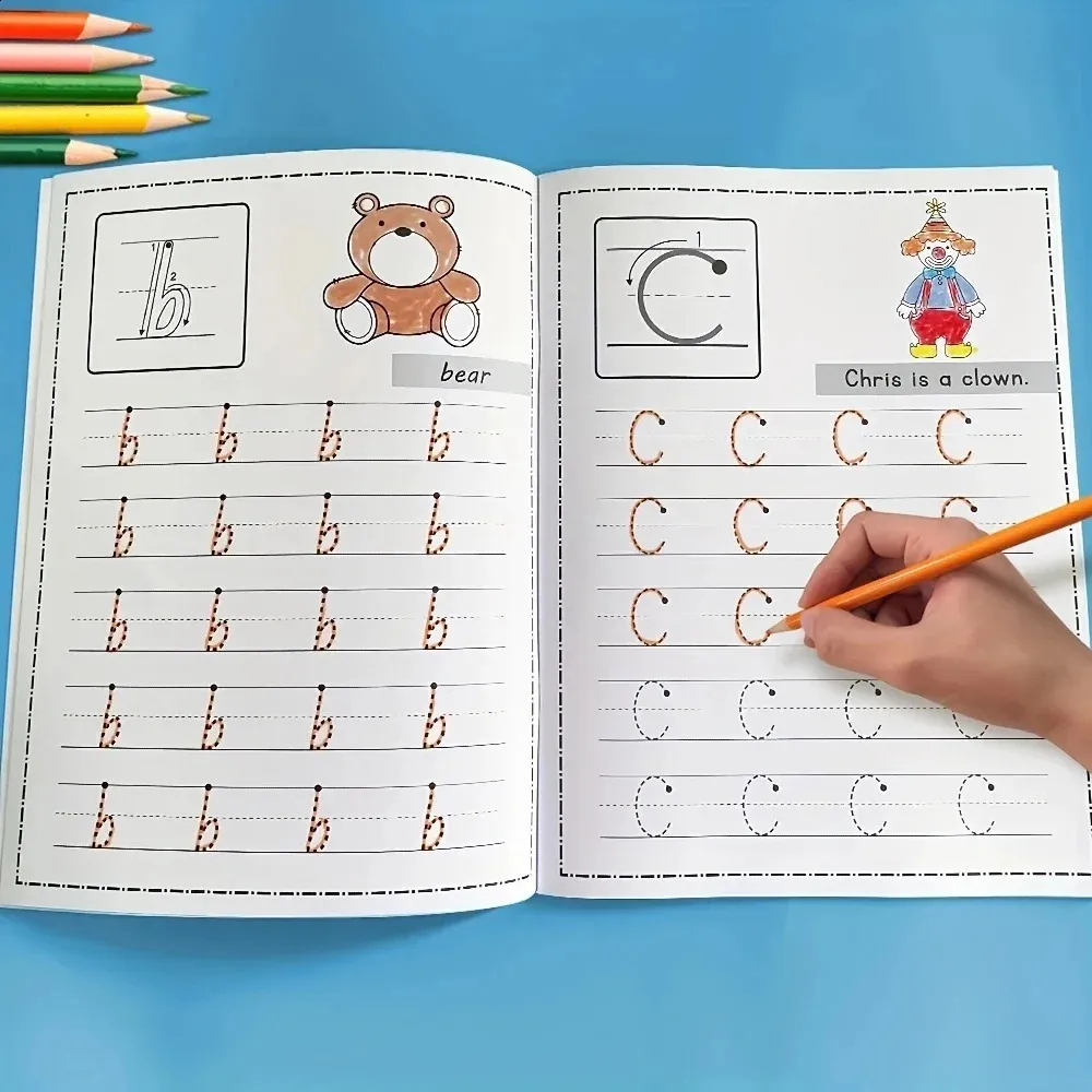 Letters AZ Alphabet Early Education Tracing Workbook Writing Exercise ...