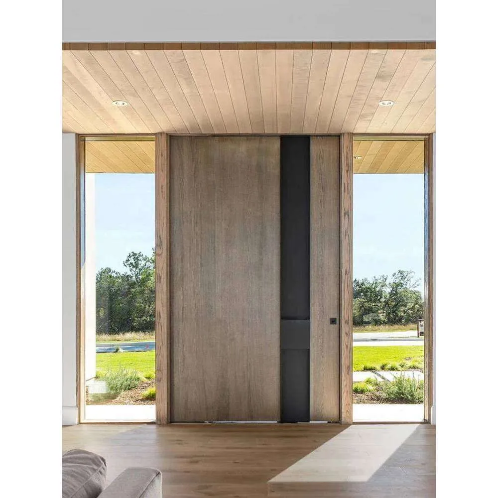 Hongzhi New Entrance Pivot Front Door - Exterior Entry Aluminum Alloy ...