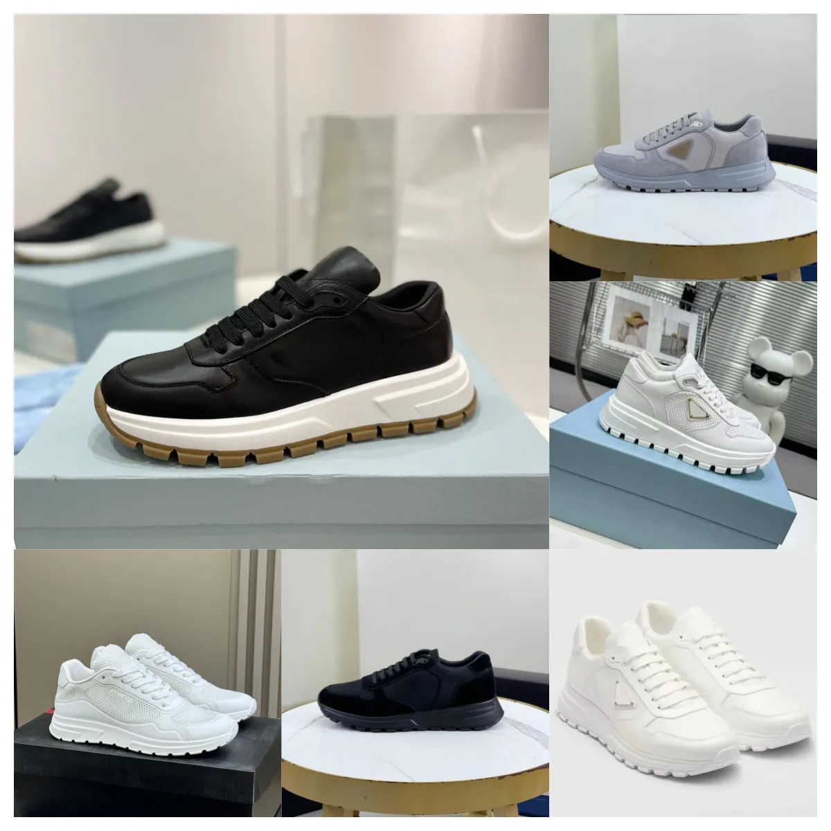 Designer Sports Running Shoes: Black Label Series Mesh Platform ...