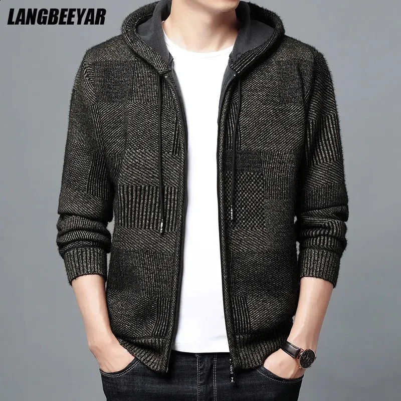 Top Grade Mink Fashion Jacket For Men With Hood, Casual Baseball Collar ...